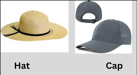 What is the difference between a hat and a cap?
